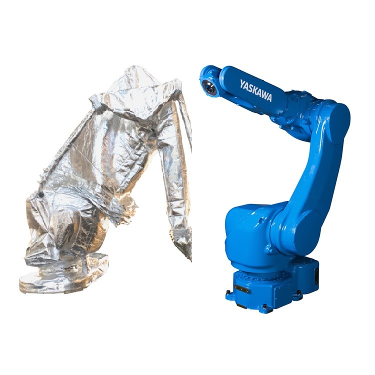 6 Axis Painting Robotic Arm Yaskawa MPX1950 With CNGBS Robot Clothes ...