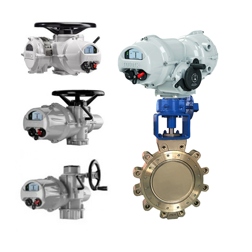 IQ Range Alloy / Steel Electric Actuator With Chinese Brand Butterfly Valve