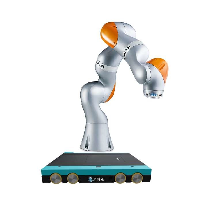 7 Axis Kuka Robot Arm LBR Iiwa 14 R820 With CNGBS Four Way Shuttle ...