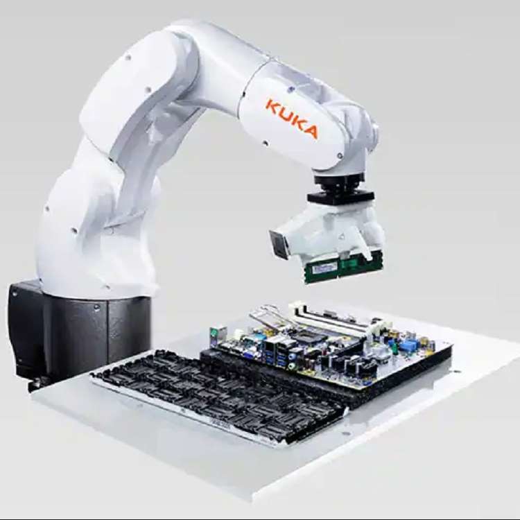 7 Axis Kuka Robot Arm LBR Iiwa 14 R820 With CNGBS Four Way Shuttle ...