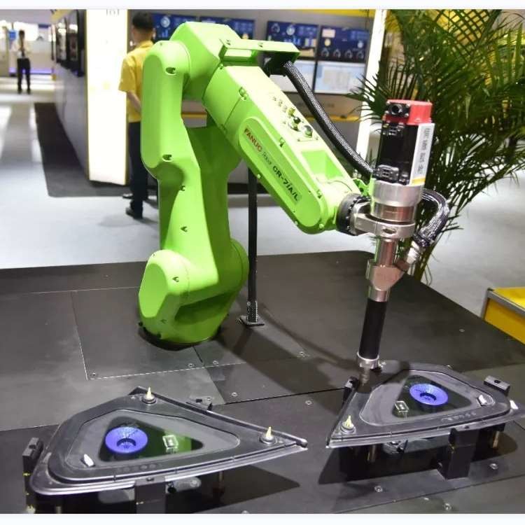 Cnc Robotic Arm 6 Axis Fanuc CR-4iA With CNGBS Robot Dress Pack For ...