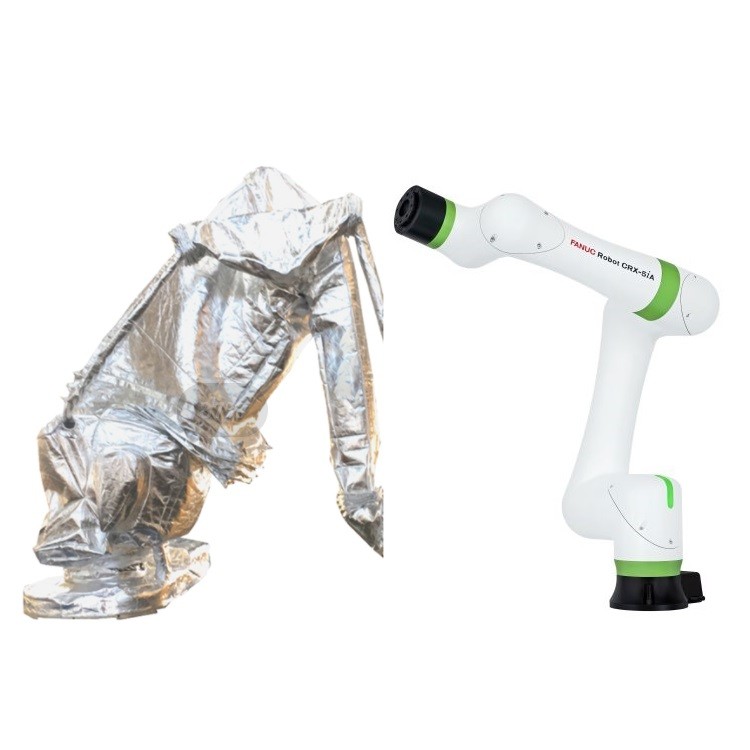 6 Axis Fanuc CRX-5iA Cobot Robot Arm With CNGBS Robot Clothes For ...