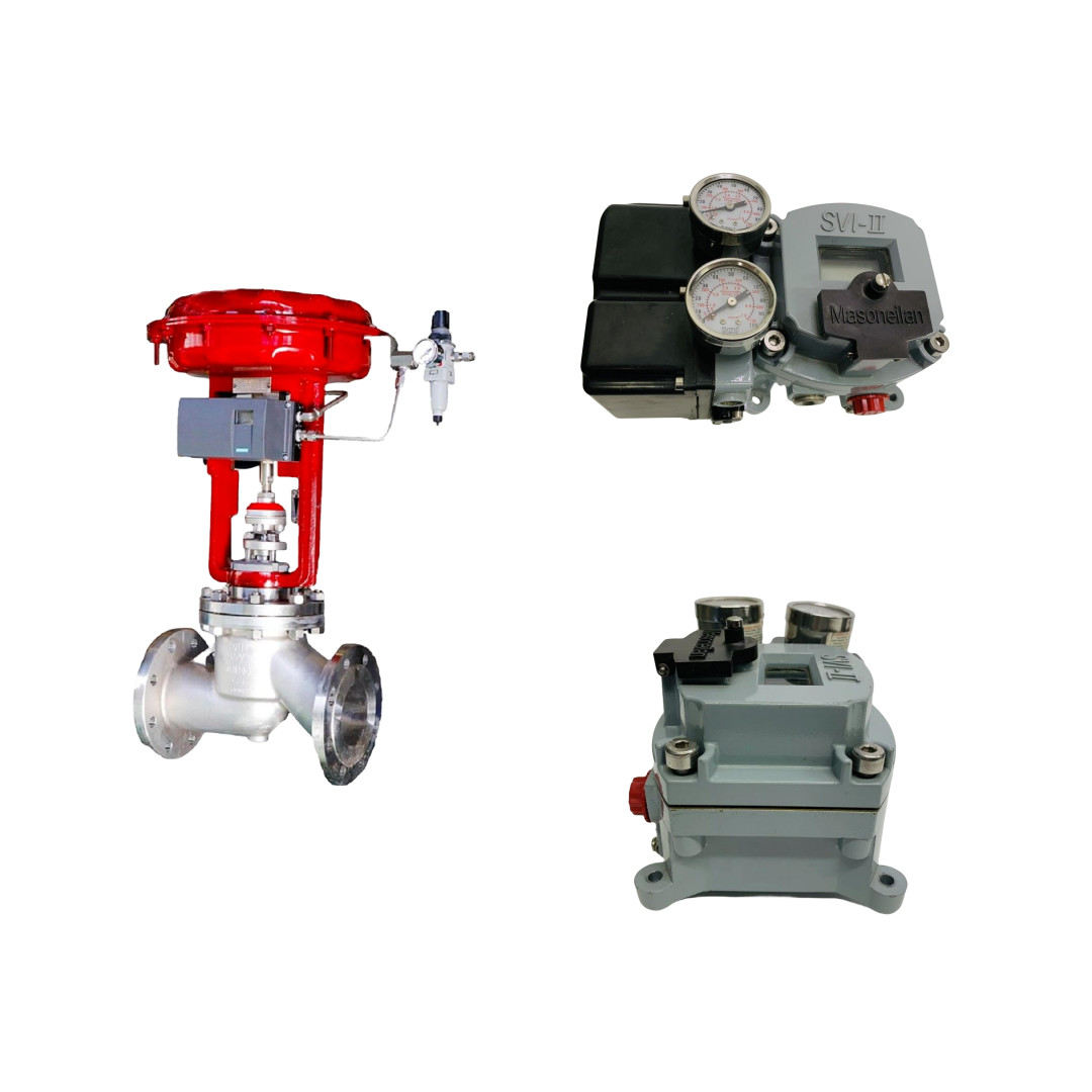 Chinese Pneumatic Control Valve With Masoneilan SVI2-21113111 Valve ...