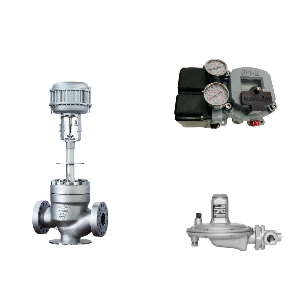 Pneumatic Control Valve With Masoneilan SVI2-21113111 Valve Positioner ...