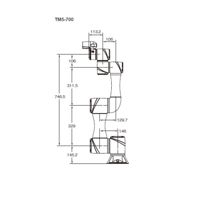 Robot Arm Techman Tm5 700 Of Omron Collaborative Robot As Cobot For Material Handling