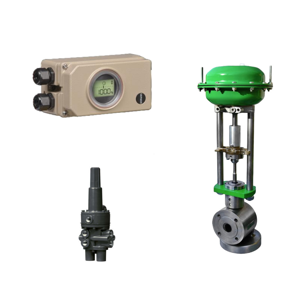 Chinese Pneumatic Control Valve With Samson 3730-3 Valve Positioner And ...