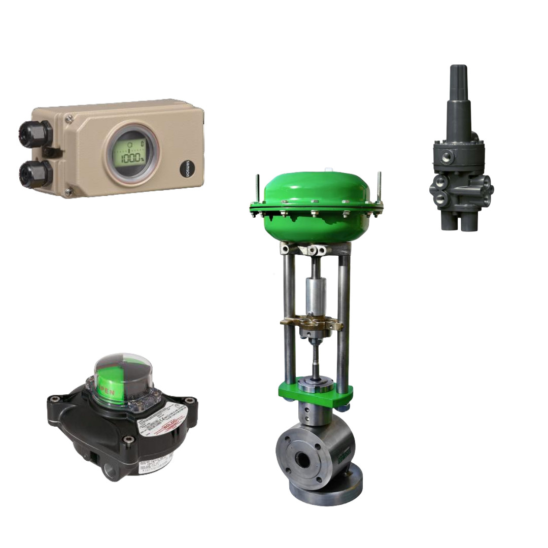 Pneumatic Control Valve With Samson 3730-3 Positioner And Fisher 377 ...