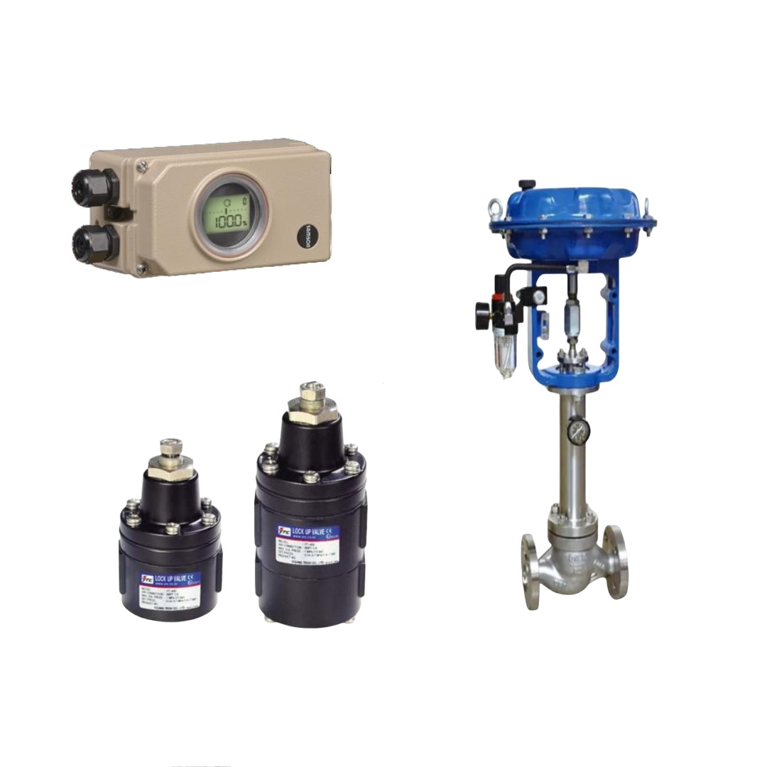 Light Yellow Samson Positioner 3730-3 And ASCO Solevoid Valve For ...