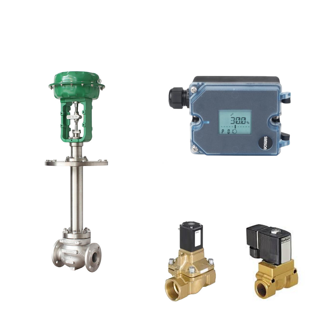 Samson 3725 Electropneumatic Positioner And Burkert Type 5404 Solenoid ...