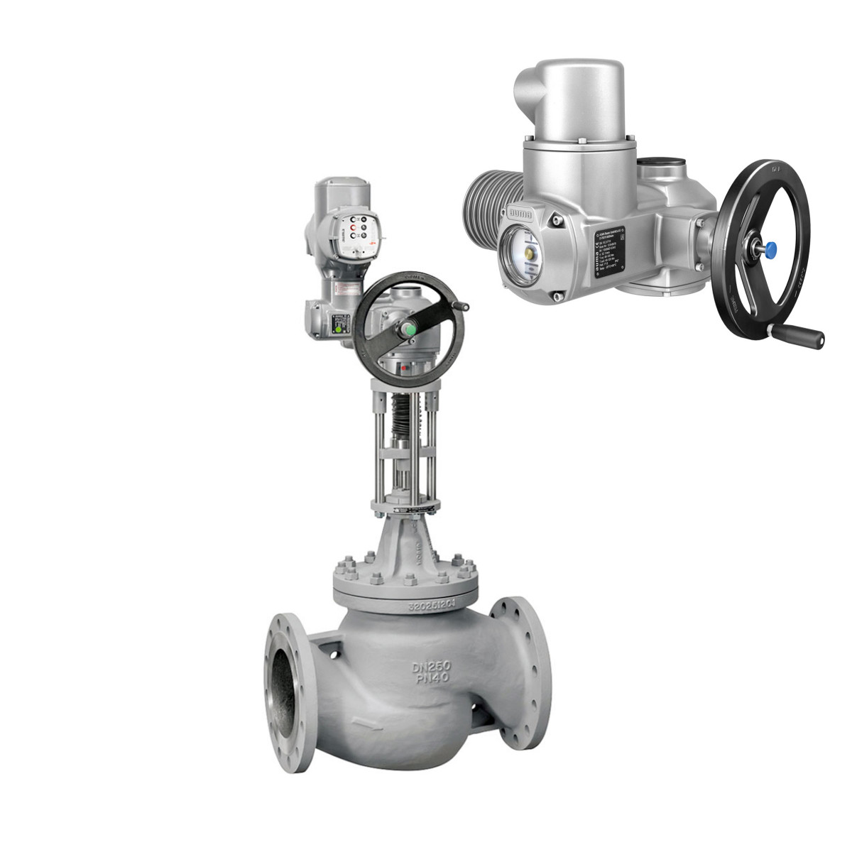 Auma Electric Valve Actuator With Chinese Control Valve Body ...