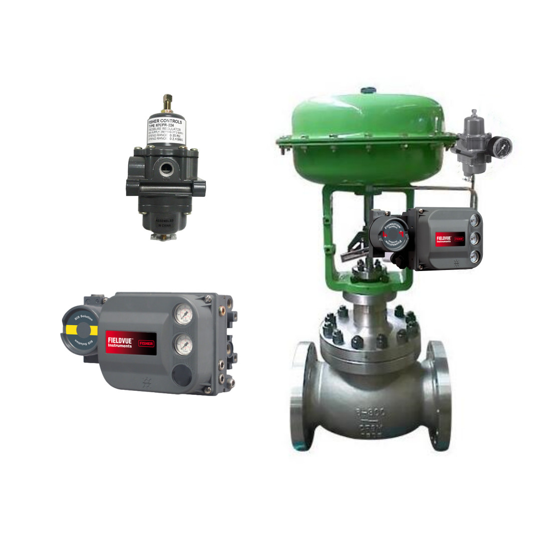 Fisher DVC6200 Valve Controller With Chinese Pneumatic Control Valve 67 ...