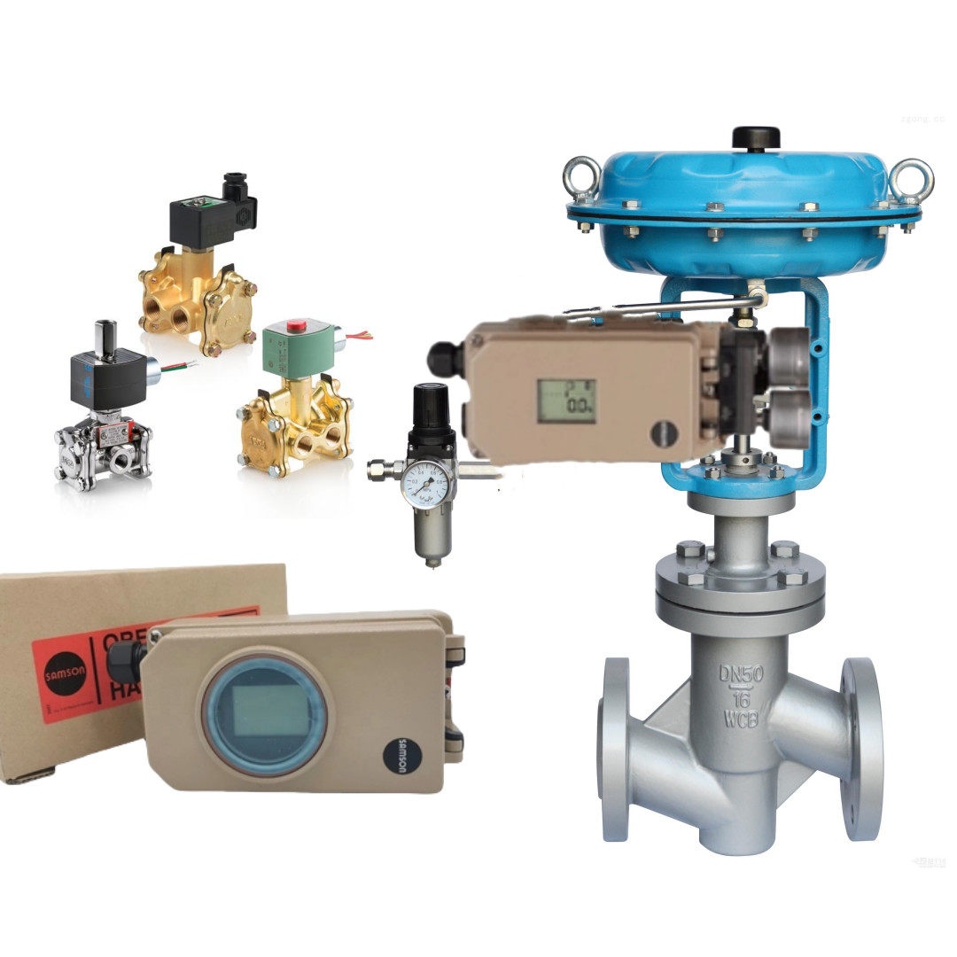 Asco Solenoid Valves W/ Samson 3730-3 Digital Positioner And Chinese ...