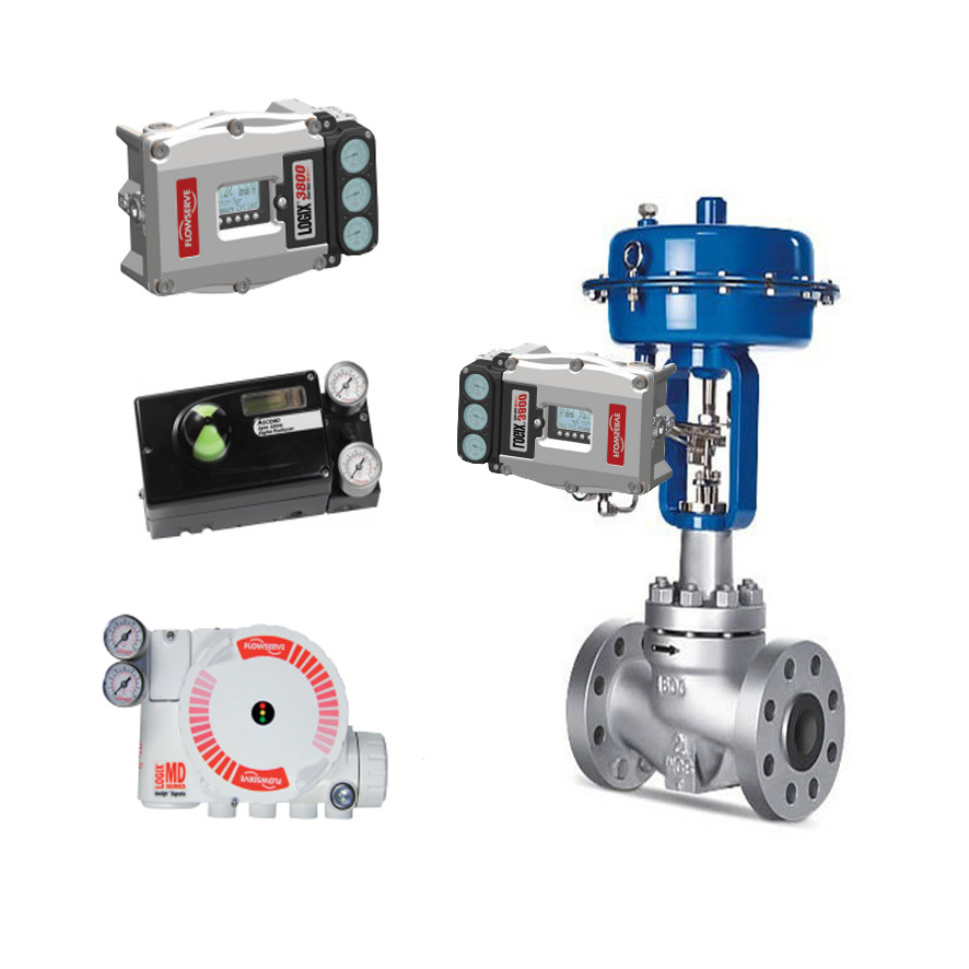 Chinese Control Valves With Valve Positioner Flowserve 3200MD Logix 420 ...