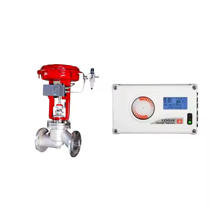 Pneumatic Control Valve With Flowserve Logix 520MD Positioner For Valve ...