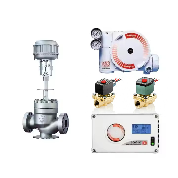 Pneumatic Control Valve With Flowserve Logix 520MD Positioner For Smart ...