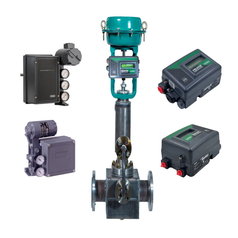 Pneumatic Diaphragm Regulating Valve And Fisher DVC2000 with Filter ...