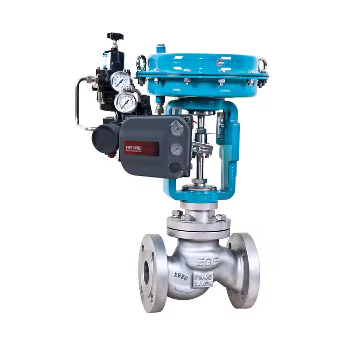 High Pressure Control Valve With Pneumatic Valve Positioner Fisher ...
