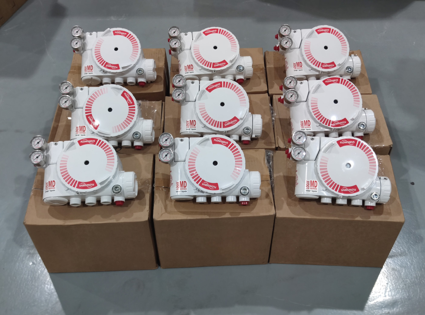 Pneumatic Control Valve Linear With Flowserve LOGIX 520MD DIGITAL HART ...