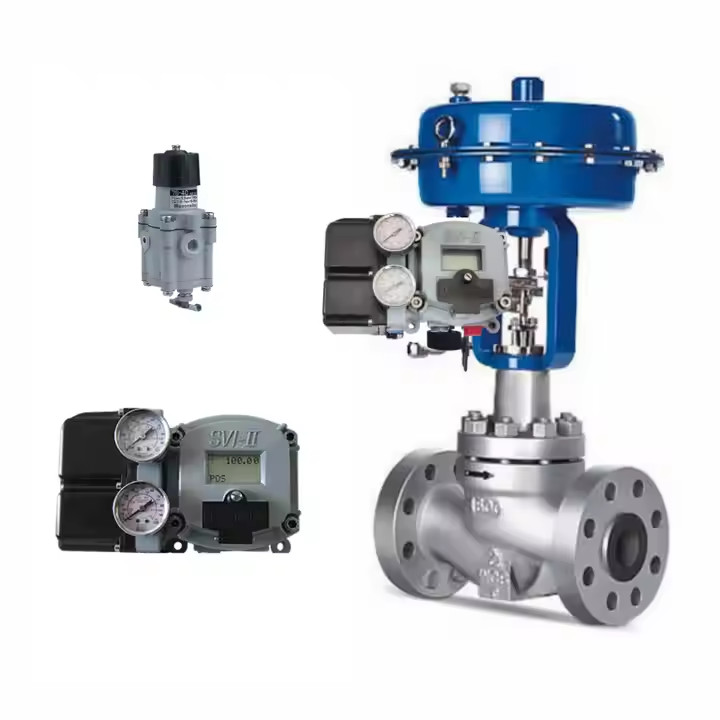 Masoneilan 78-40 Regulator And Masoneilan SVI 2 control valve Digital ...