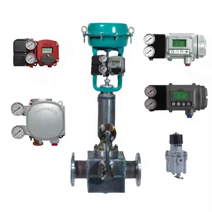 Chinese Straight Angle Type Top Guide Valve With Masoneilan SVI2 Valve ...