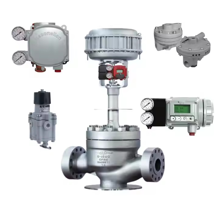 Chinese Straight Angle Type Top Guide Valve With Masoneilan SVI2 Valve ...