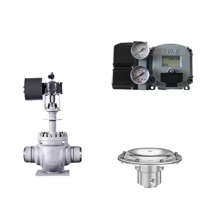 Pneumatic Control Valve With Masoneilan SVI2-21123111 Positioner And ...