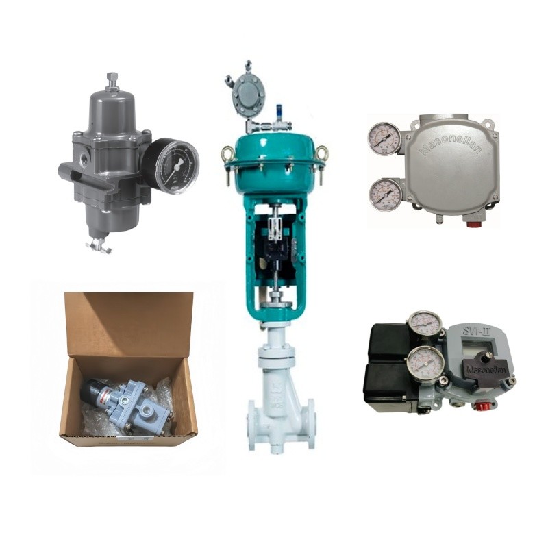 Pneumatic Control Valve With Masoneilan SVI2-21113121 Positioner And ...