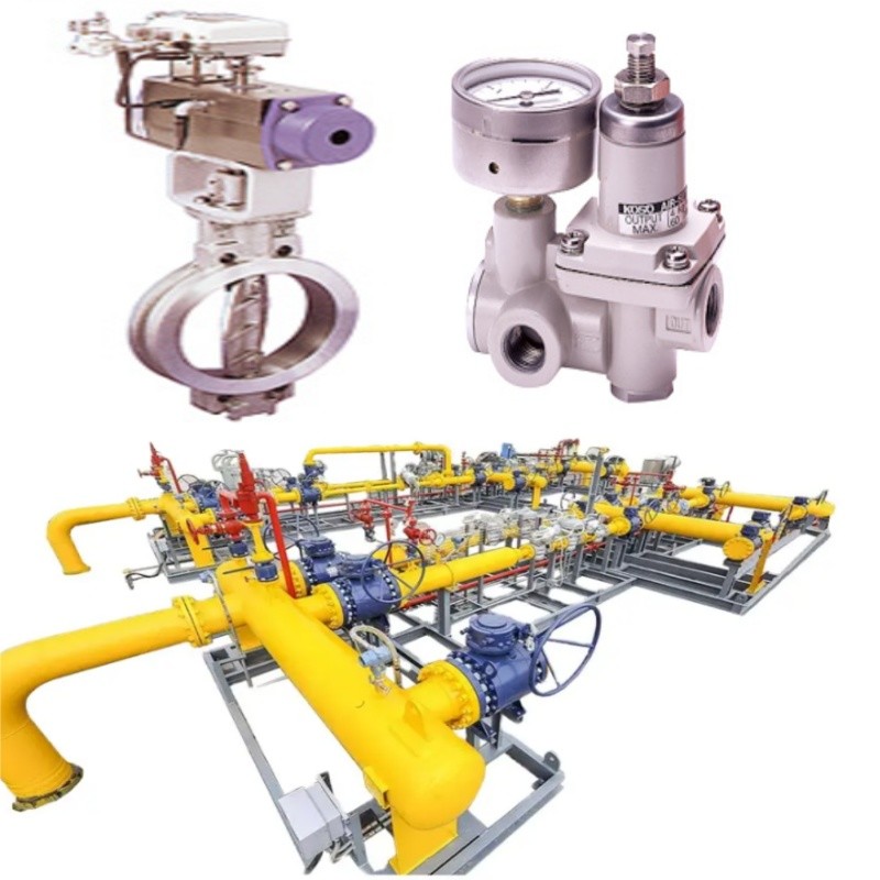 Pressure / Flow Control Skid And KOSO Valves With 6300RA/6300RB/5200LA ...