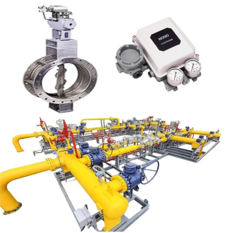 Pressure / Flow Control Skid And KOSO Valves With 6300RA/6300RB/5200LA ...