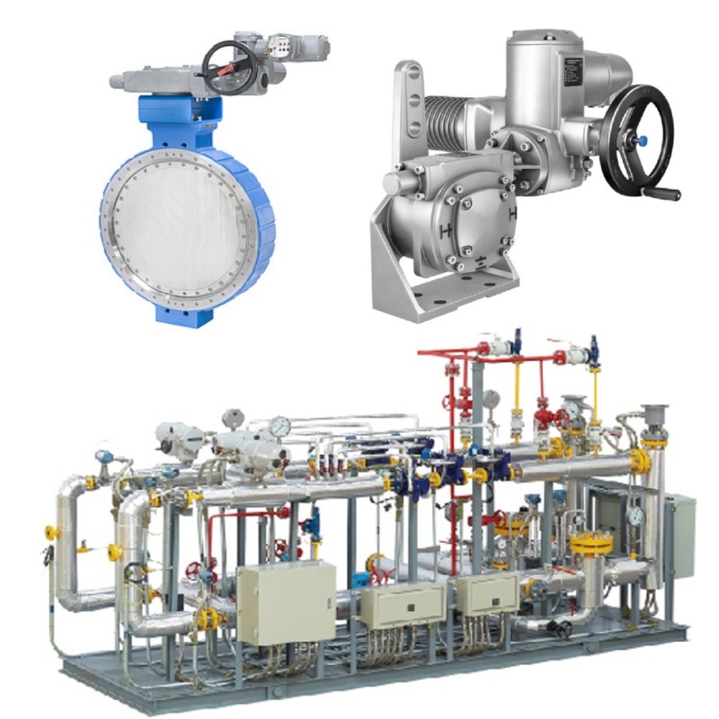 Pressure / Flow Control Skid Samson LTR 43 Butterfly Valves And Auma ...