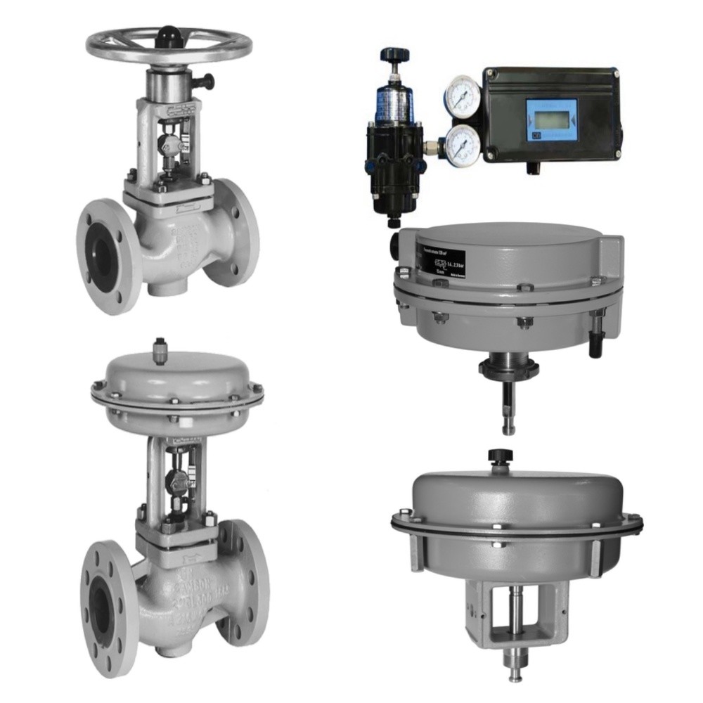 Samson 3241 Globe Valve And 3271 Pneumatic Actuator , Equipped With ...