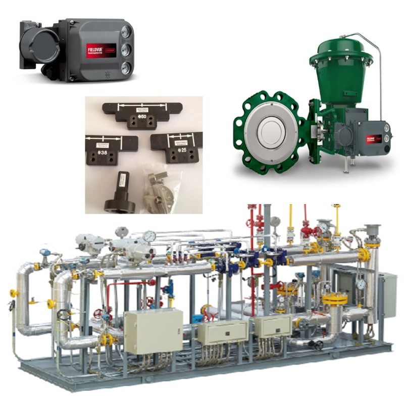 Valve Switching Skid With Fisher 8590 Butterfly Valve 2052 Actuator And ...