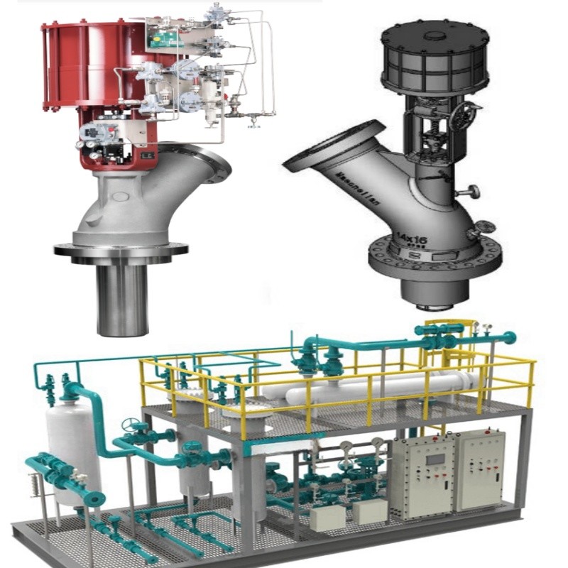 Pneumatic Control Valve With 4-20 MA Linear Control Signal And Flanged ...