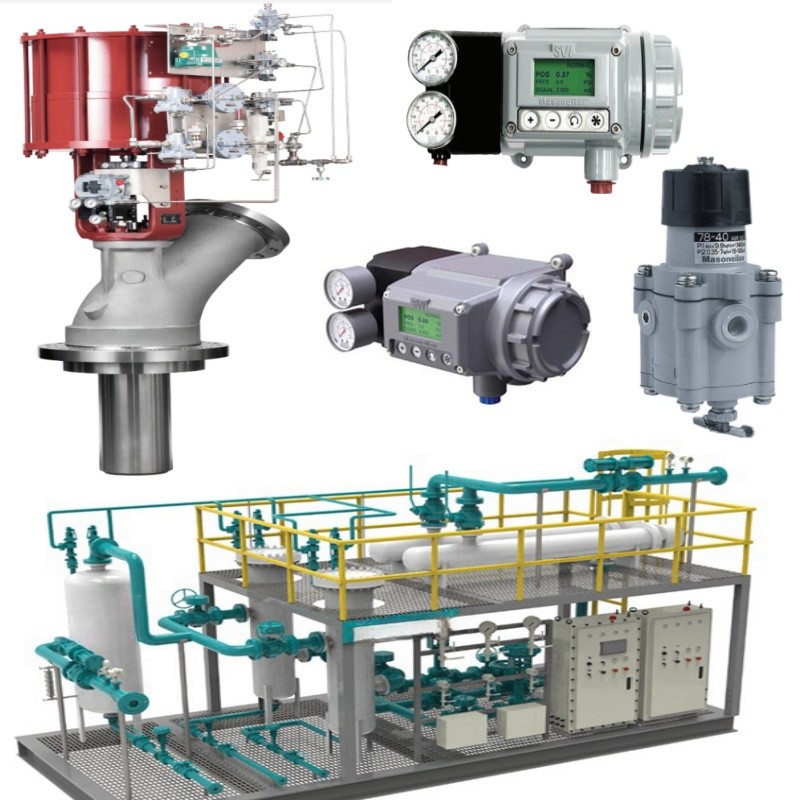 Pneumatic Control Valve With 4-20 MA Linear Control Signal And Flanged ...