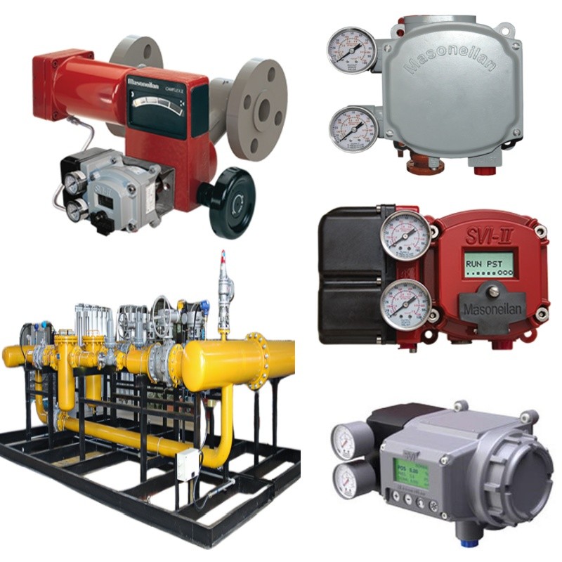Natural Gas Valve Skid By Masoneilan 35002 Control Valve Type 35 ...