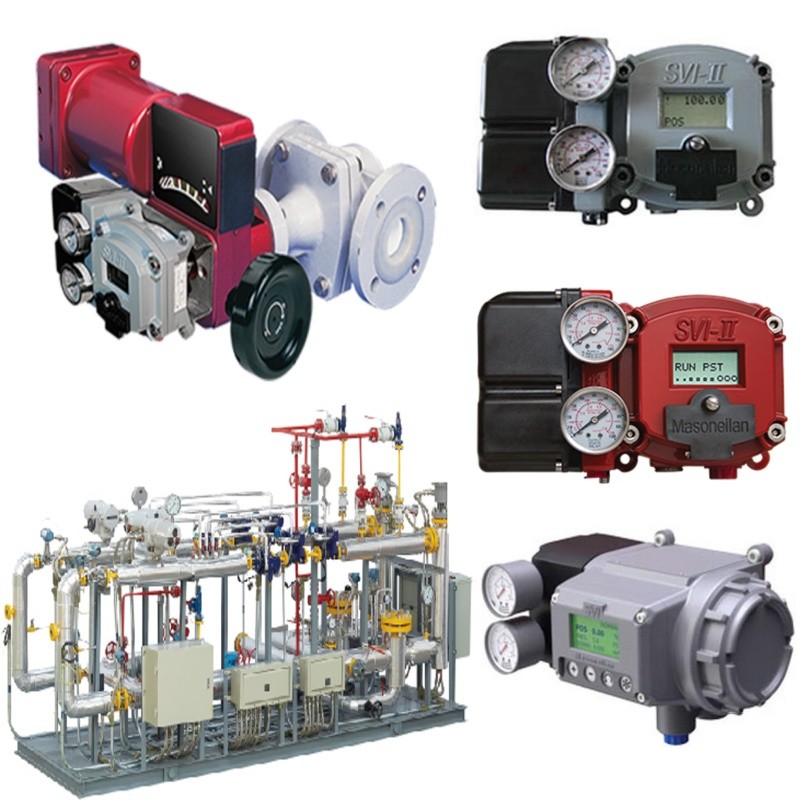 Natural Gas Valve Skid By Masoneilan 31000 Control Valve SVI II AP SVI3 ...