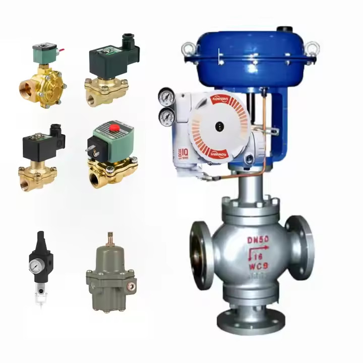 Pneumatic Control Valve Linear With Flowserve LOGIX 3200MD 520MD ...