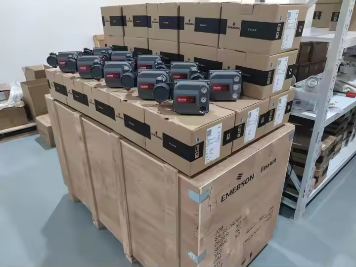 Stock ASCO Solenoid Valve With Emerson Fisher DVC6200 Double Acting ...