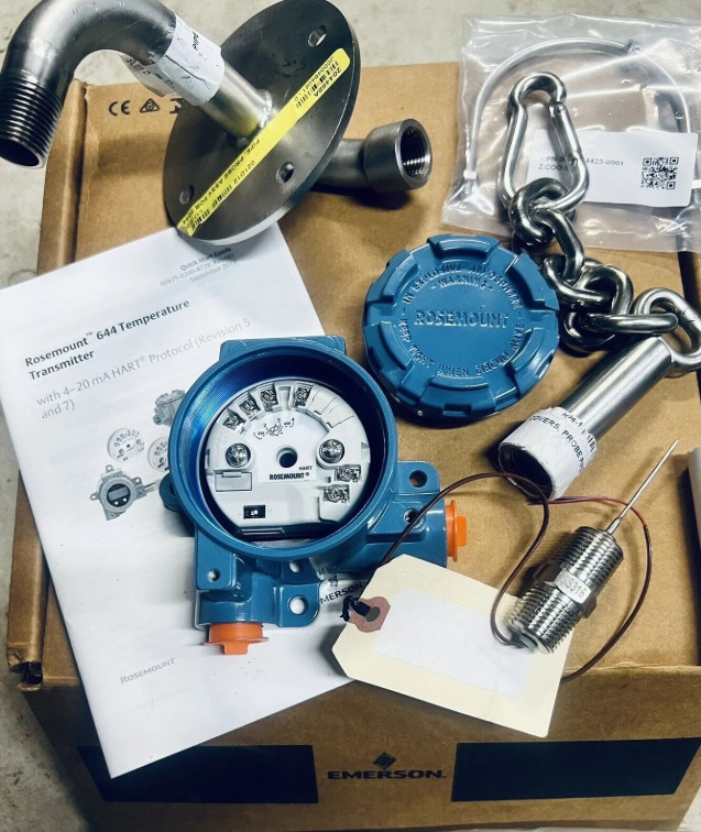 EMERSON Rosemount 644 Temperature Transmitter / Connection Head For Junction Box / Mounting ...