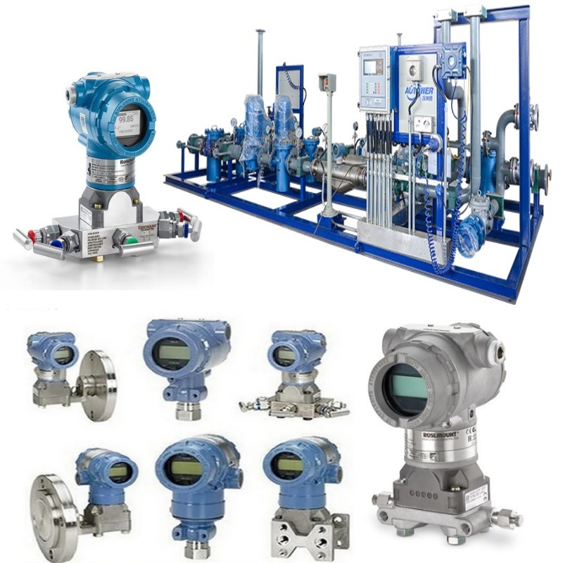 Pressure / Flow Control Skid With Rosemount Pressure Transmitter 3051N ...