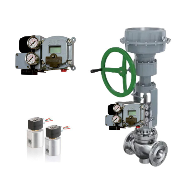 Smart Valve Positioner SVI1000/SVI2 And ASCO Solenoid For Pneumatic ...