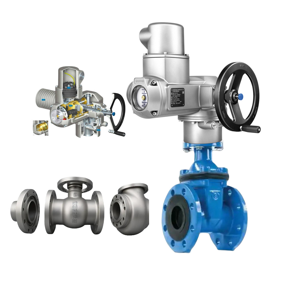 Chinese Ball Valve And Auma Electric Valve Actuator SQ10.2 SQ12.2 SQ07 ...