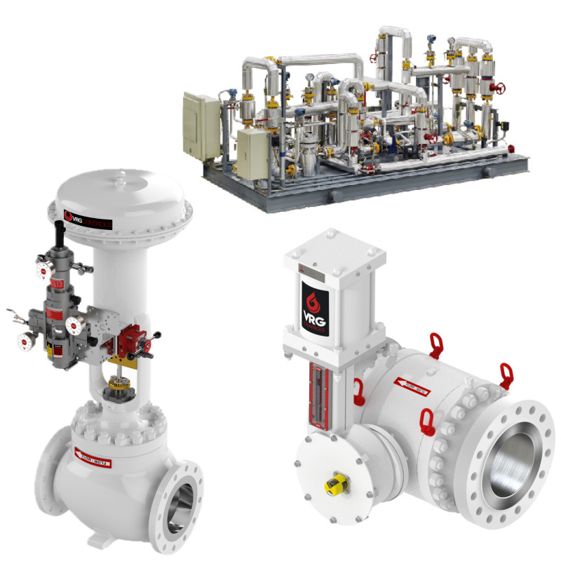 VRG Pneumatic Control Valves Linear Rotary Control Valve Fisher DVC6200 ...