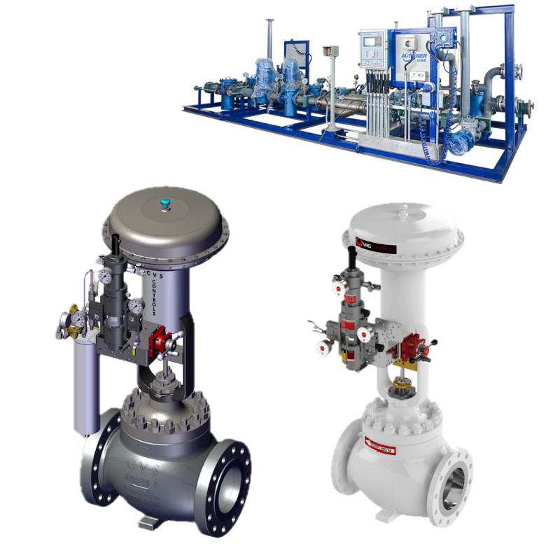 VRG Pneumatic Control Valves Linear Rotary Control Valve Fisher DVC6200 ...