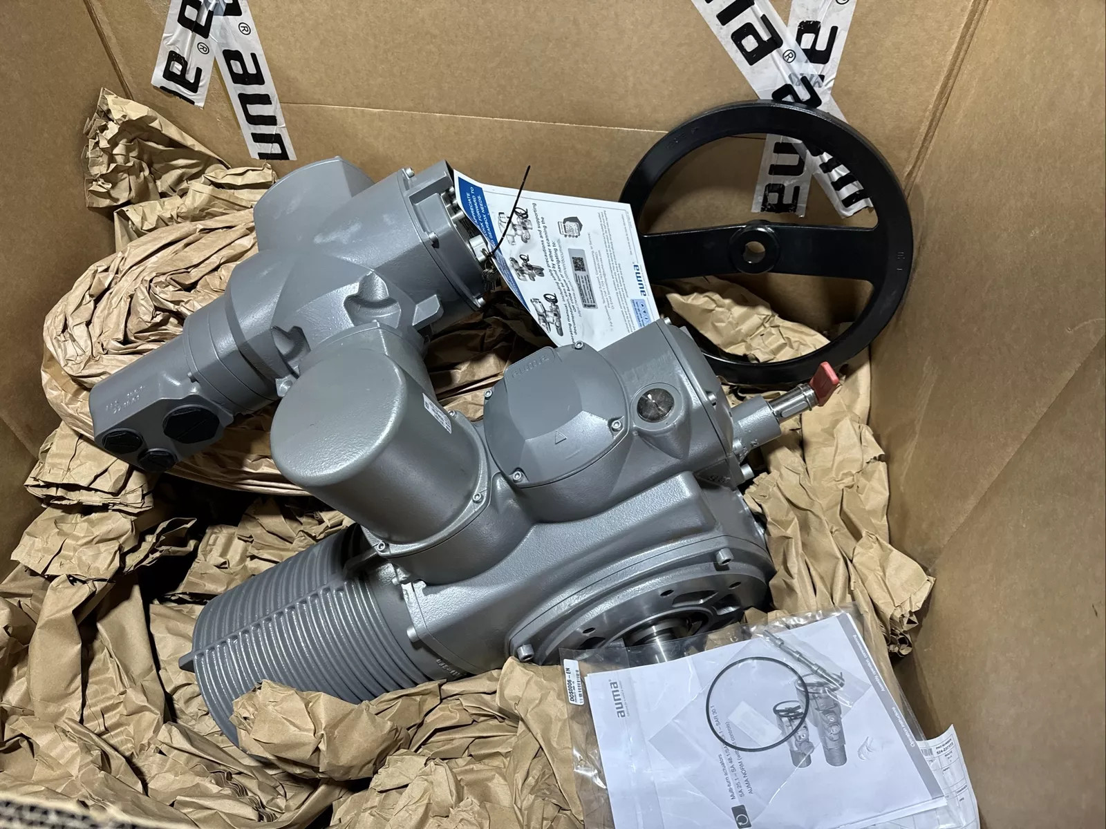 Stock Supplier Electric Gate Valve AUMA SA Multi-turn Actuators Control ...