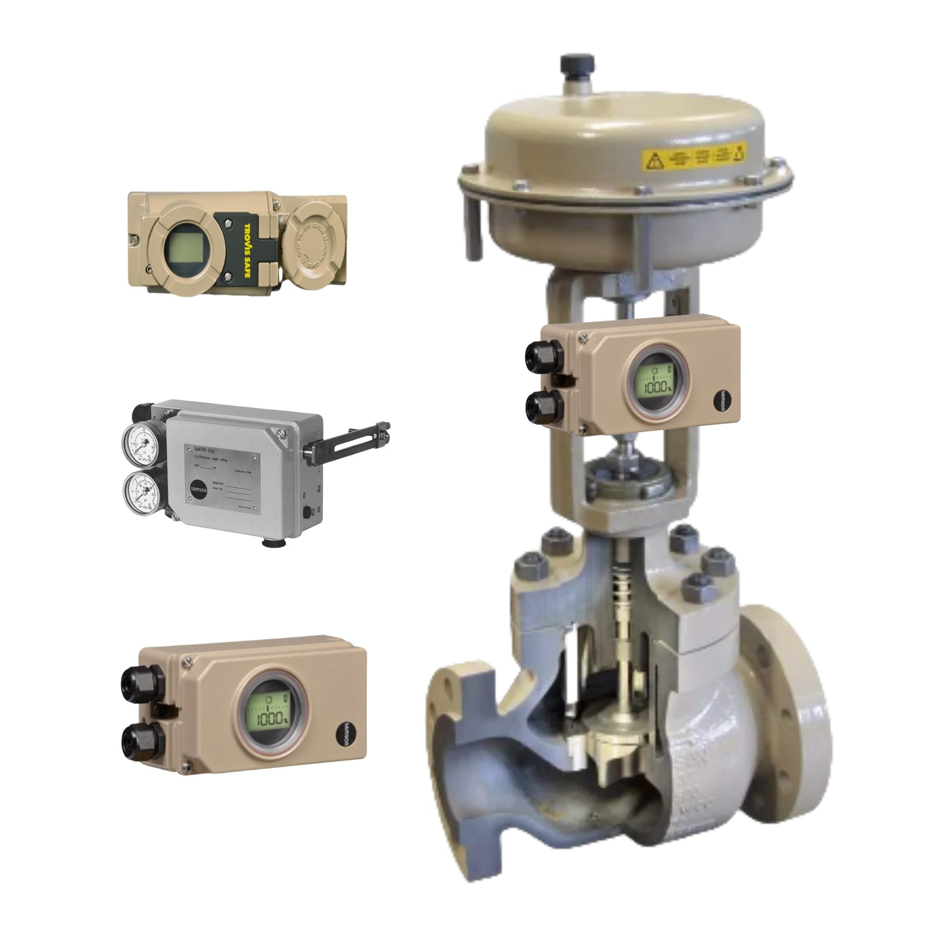 Samson Smart Valve Positioner 3730/3731 and Pneumatic Control Valve And ...