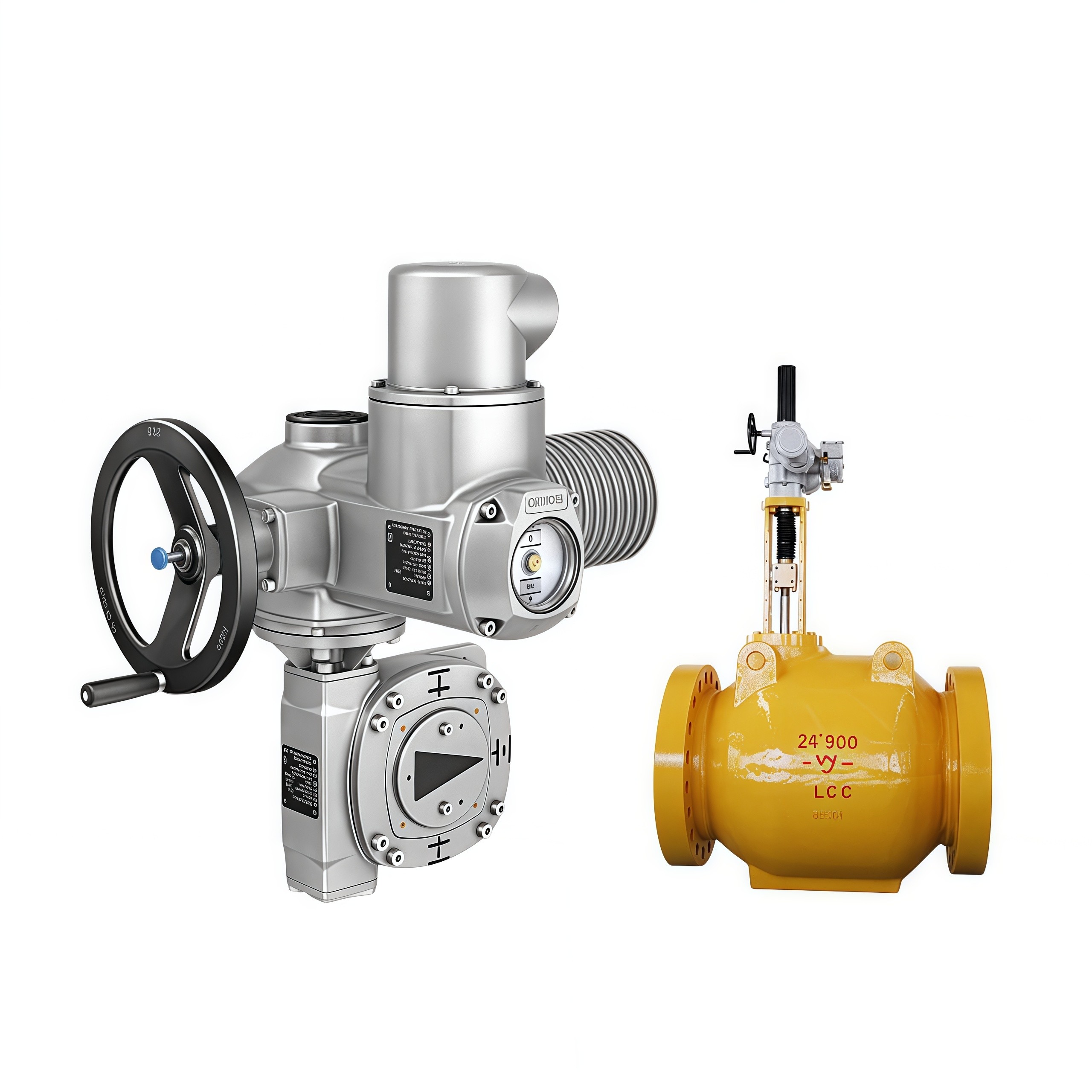 Original WUZHONG A2000 Customized Electric Axial Flow Valve Auma ...