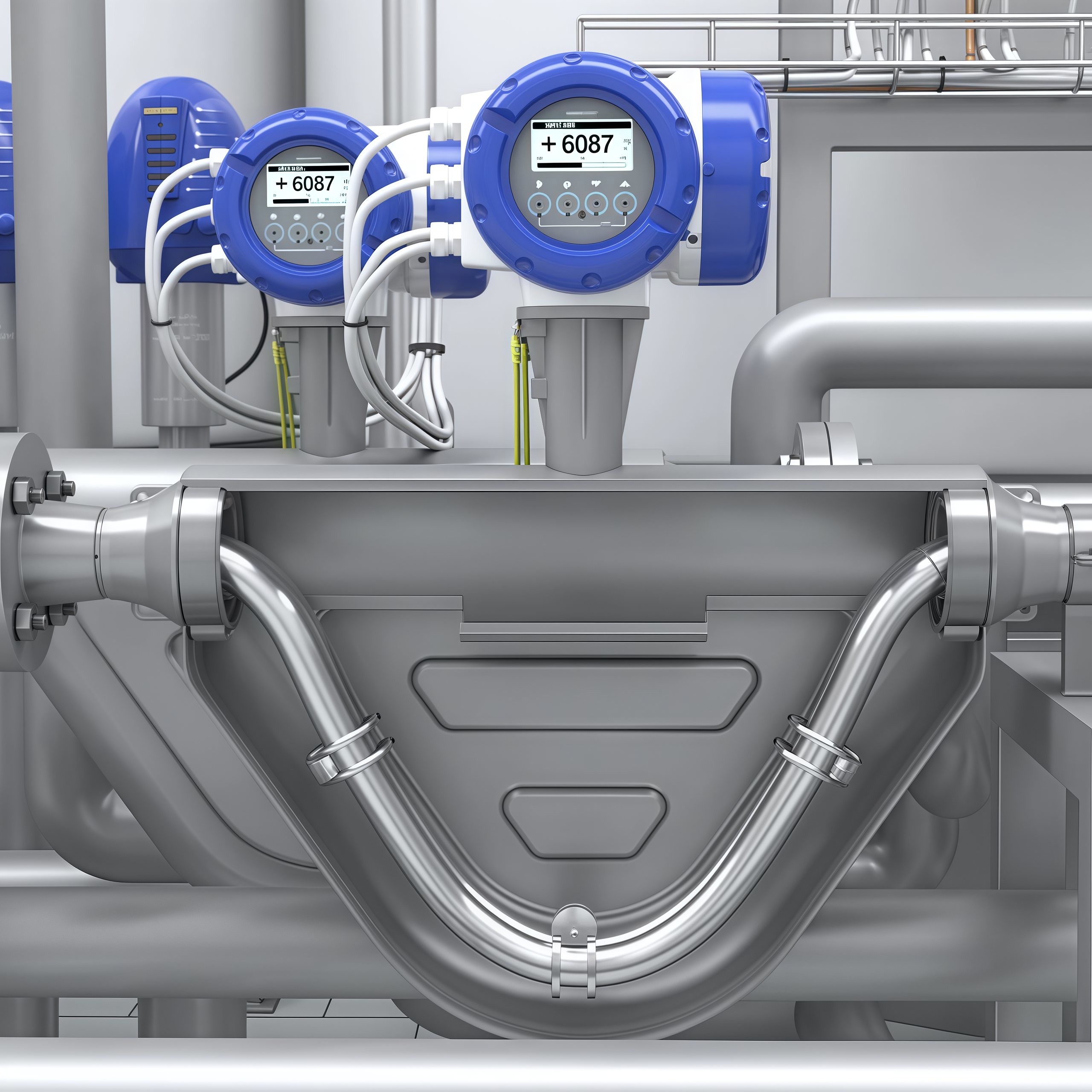 Coriolis Flowmeter Krohne OPTIMASS 1400 Liquid and Gas Flow Measurement Devices Coriolis Mass ...