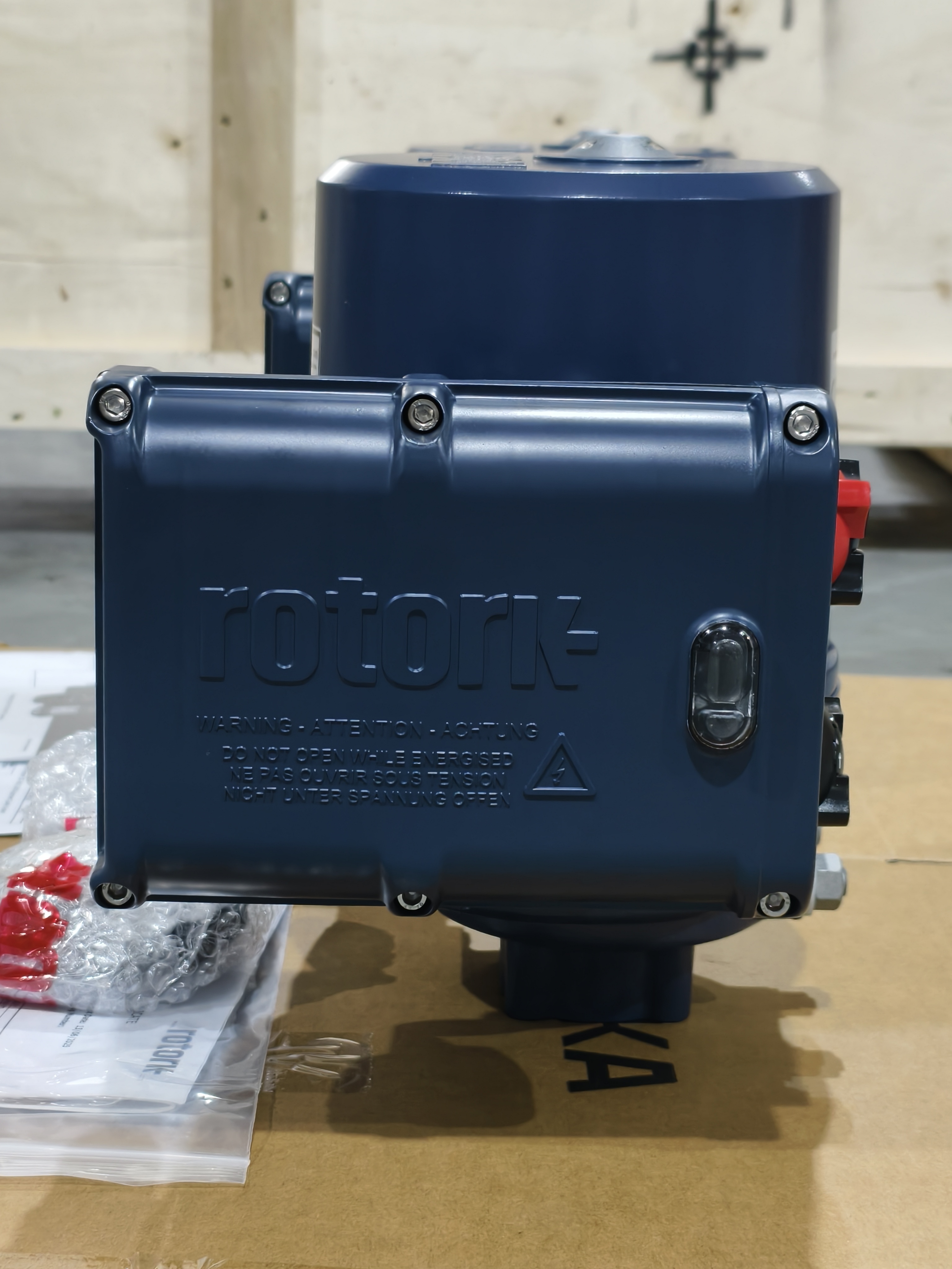 ROTORK ROMpak Electric Actuators With Chinese Brand Control Valve Three ...