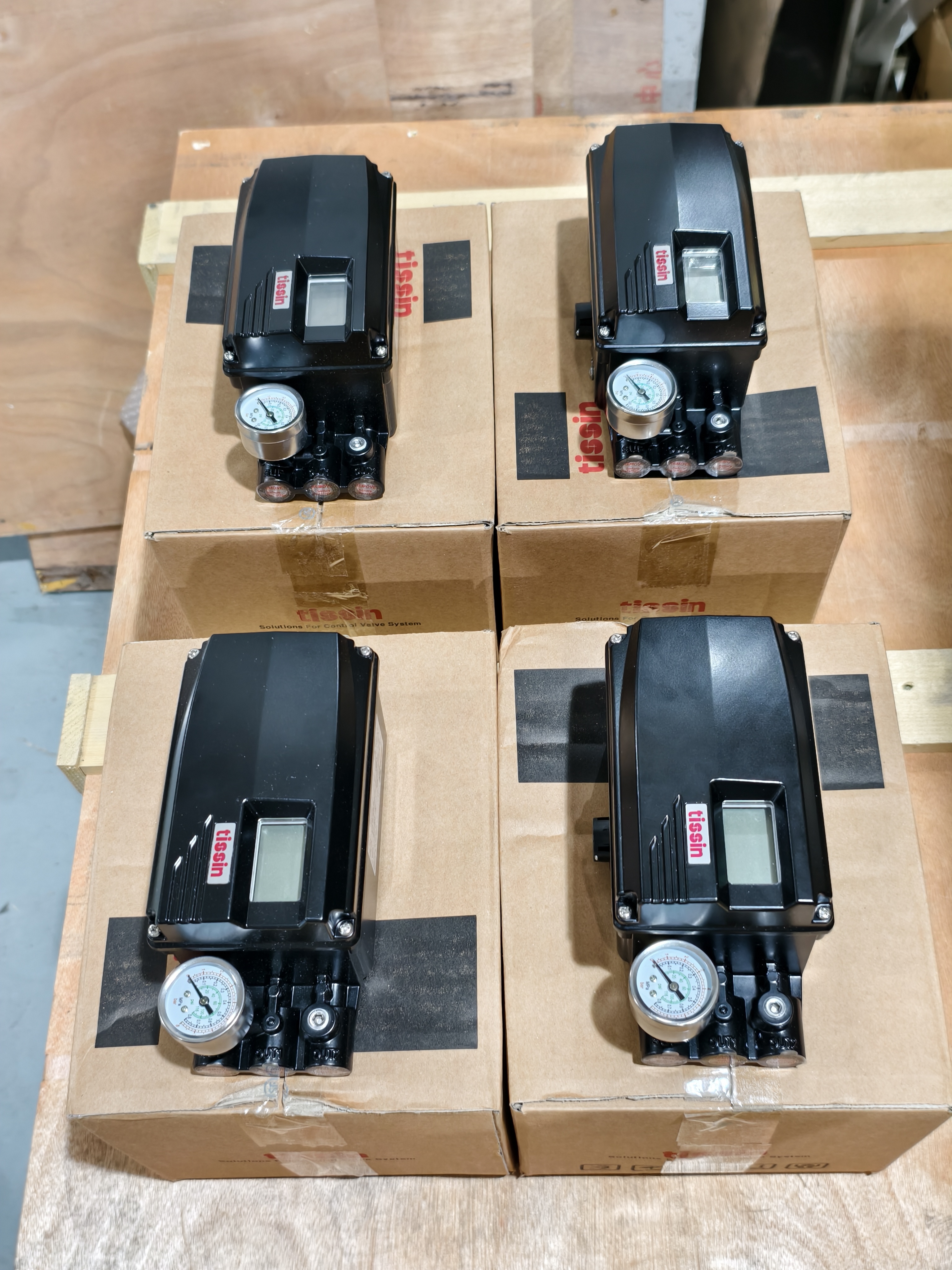 Pneumatic Actuated Ball Valves with Tissin TS800 Positioner